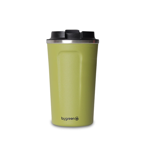 GO GREEN - REUSABLE COFFEE CUP - 510ML - OLIVE – Bygreen